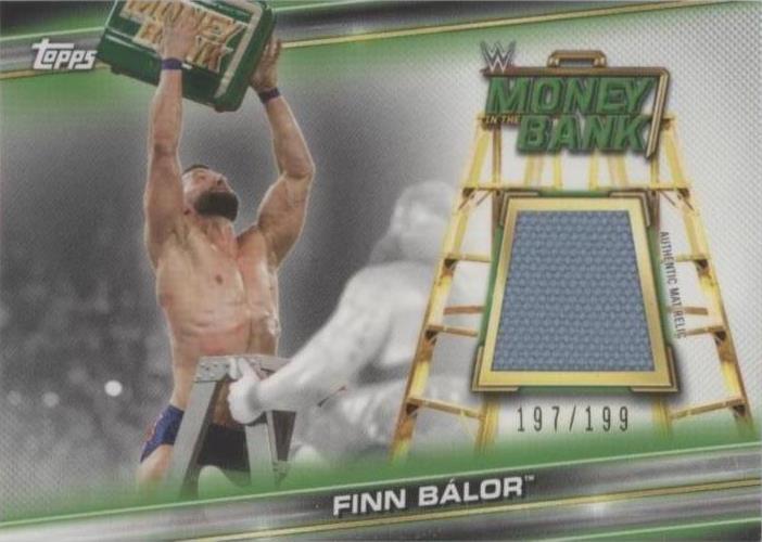 2019 Topps WWE Money in the Bank - Superstar Mat Relics #MR-FB Finn ...