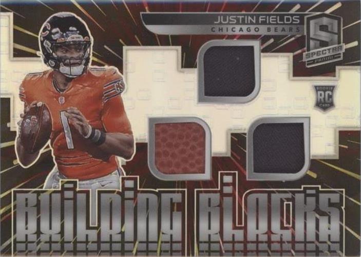 2021 Panini Spectra - Building Blocks Hyper Prizm #BB-JF Justin Fields ...