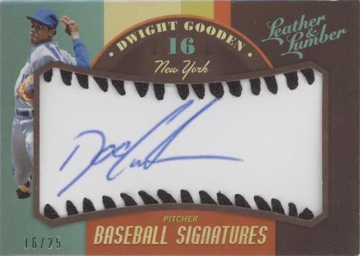 2019 Panini Leather & Lumber - Baseball Signatures Black #BBS-DG Dwight ...