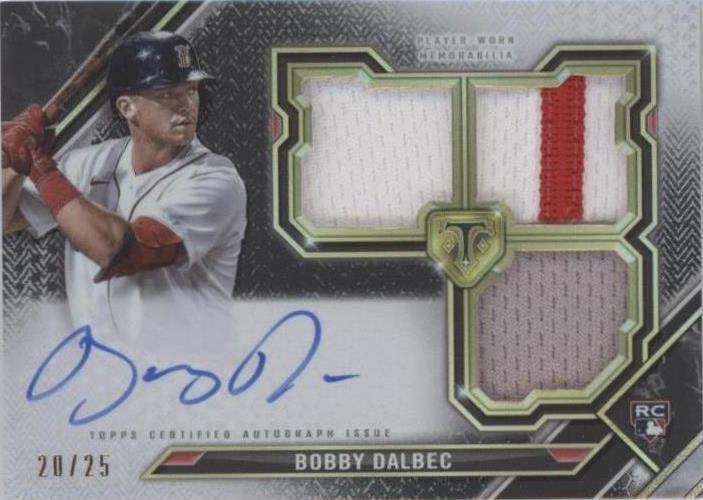 2021 Topps Triple Threads - Rookie and Future Phenom Autographed Relics Bobby Dalbec #RFPAR-BD ...