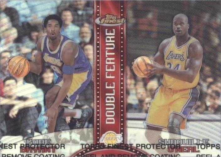 1999-00 Topps Finest - Double Feature Dual Refractor #DF14 Kobe Bryant ...