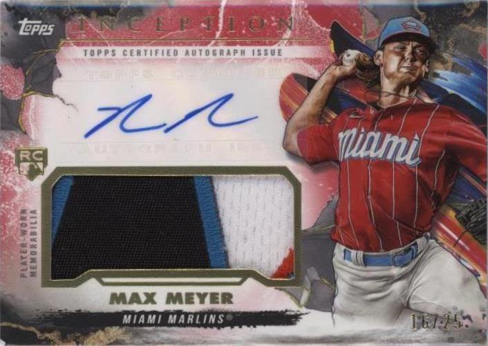 2023 Topps Inception - Inception Autograph Patch Max Meyer #IAP-MME Red ...