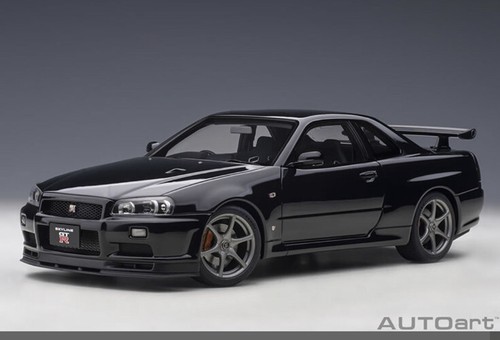 Nissan Skyline GT-R (R34) V Spec II Black Pearl 1/18 AUTOart Nissan Skyline GT-R (R34) V Spec II Black Pearl 1/18 AUTOart