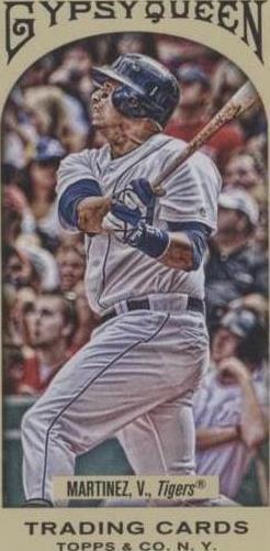 2011 Topps Gypsy Queen - Victor Martinez #93 Mini Red Gypsy Queen Back ...