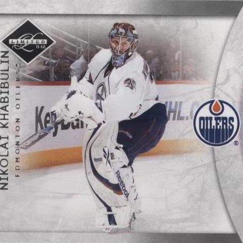 2011-12 Limited - Crease Cleaners Nikolai Khabibulin #14 Silver ...