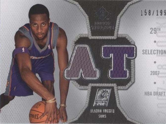 2007-08 SP Rookie Threads - Rookie Threads Alando Tucker #RT-TU Silver ...