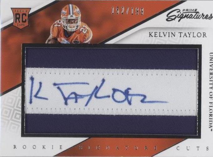 2016 Panini Prime Signatures - Rookie Signature Cuts Kelvin Taylor #273 ...
