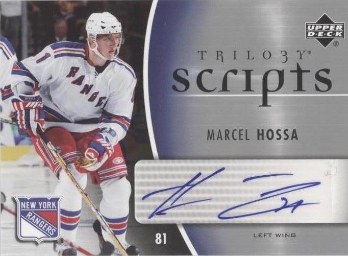2006-07 Upper Deck Trilogy - Scripts #TS-MH Marcel Hossa (AU) for sale ...