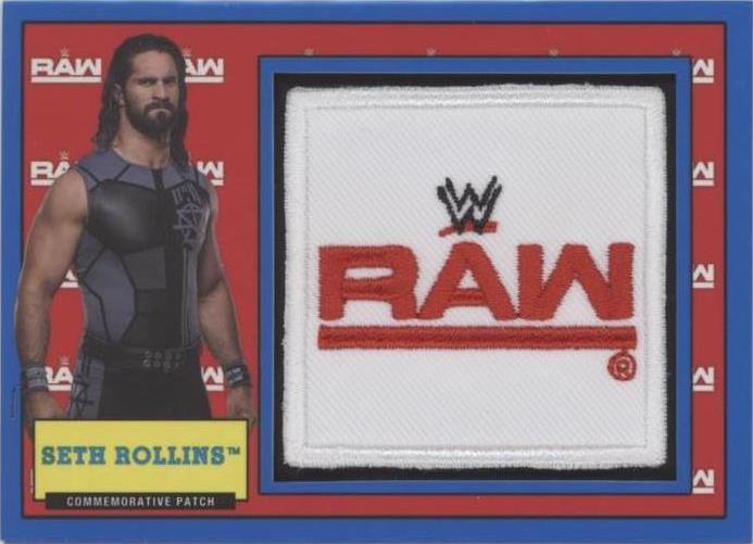2017 Topps Heritage WWE - Commemorative Patches Blue Seth Rollins /50 ...