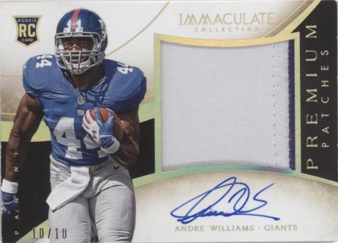 2014 Panini Immaculate Collection - Premium Patches Rookie Autographs ...
