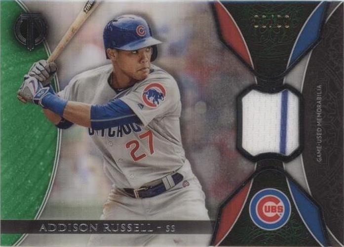 2017 Topps Tribute - Tribute Relics Green #TR-ARU Addison Russell /99 (MEM) for sale online | eBay