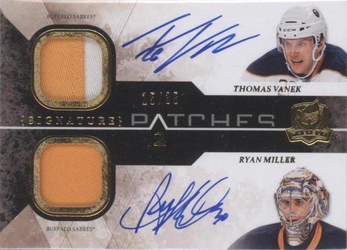 2010-11 Upper Deck The Cup - Dual Signature Patches #SP2-MV Ryan Miller ...