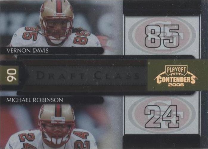 2006 Playoff Contenders - Draft Class Gold #DC-6 Vernon Davis, Michael ...