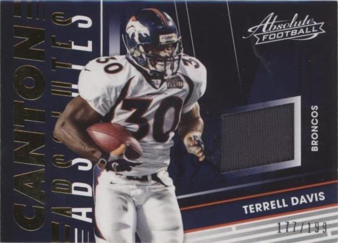 2018 Panini Absolute - Canton Absolutes #CA-TD Terrell Davis /199 (MEM ...