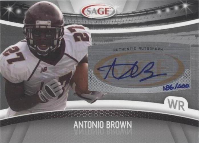 2010 Sage - Autographs Silver #A-9 Antonio Brown /400 (AU, RC) for sale ...