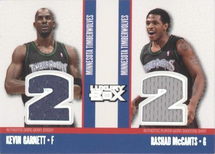 2005-06 Topps Luxury Box - Two's Company Relics #TCR-GM Kevin Garnett ...