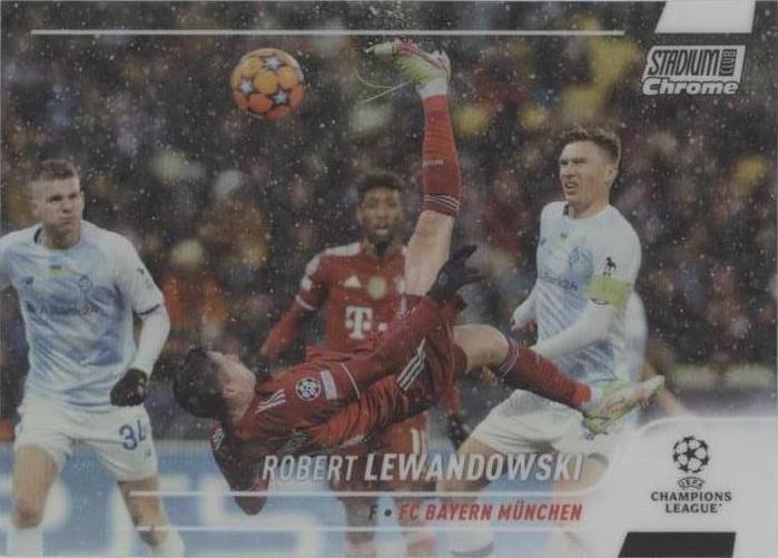2021-22 Topps Stadium Club Chrome UCL - Robert Lewandowski #9 Refractor ...