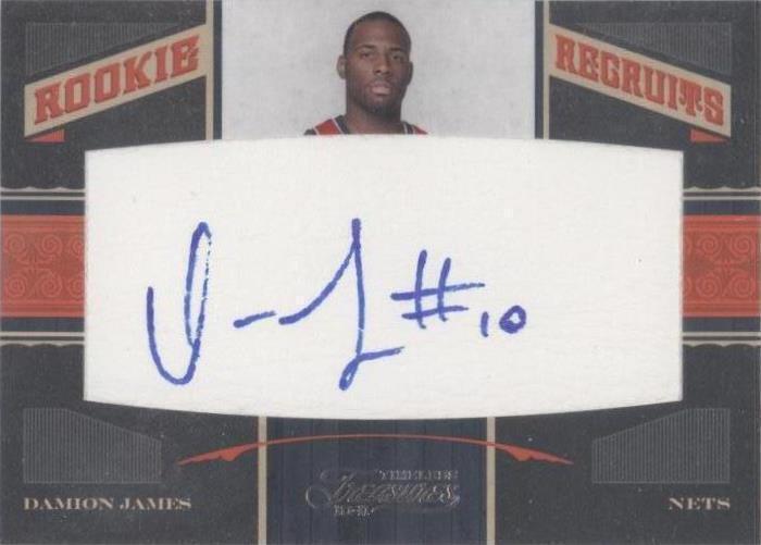 2010-11 Timeless Treasures - Rookie Recruits Damion James #124 /299 (AU ...