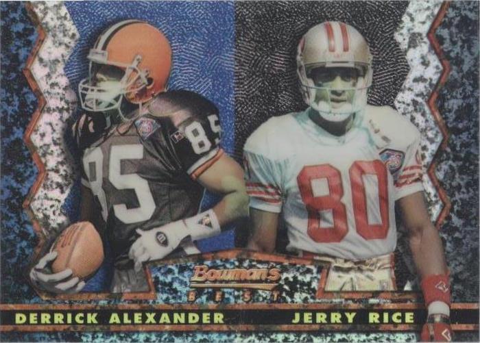 1994 Topps Stadium Club - Bowman's Best Jerry Rice, Derrick Alexander ...