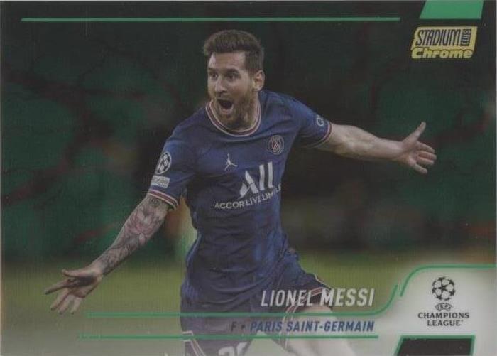 2021-22 Topps Stadium Club Chrome UCL - Green & Yellow Electric Charge ...