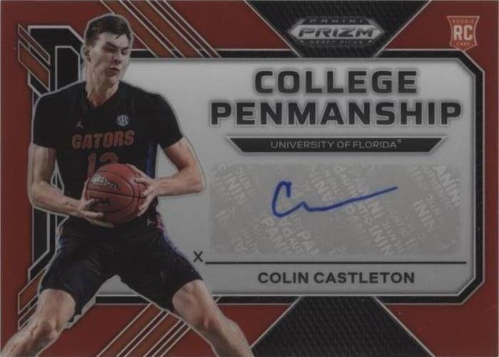 2023 Panini Prizm Draft Picks - College Penmanship Colin Castleton #CP ...