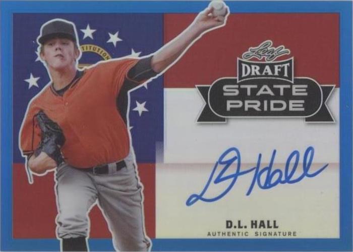 2017 Leaf Metal Draft - State Pride Blue #SP-DLH DL Hall /25 (AU, RC ...