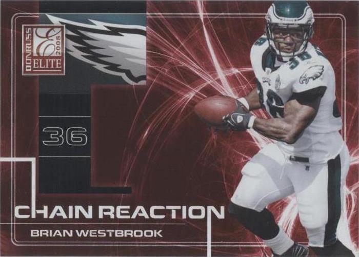 2008 Donruss Elite - Chain Reaction Red #CR-3 Brian Westbrook /200 for ...