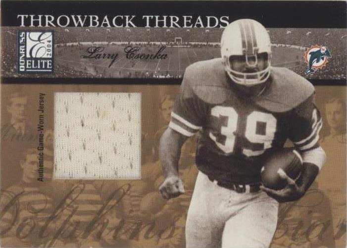 2004 Donruss Elite - Throwback Threads #TT-7 Larry Csonka /150 (MEM ...