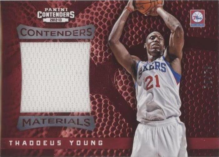 2012-13 Panini Contenders - Contenders Materials Thaddeus Young #44 /79 ...