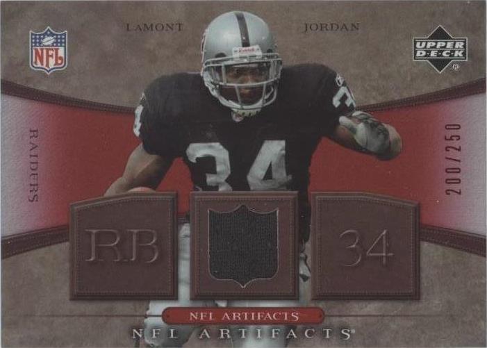 2007 Upper Deck Artifacts - NFL Artifacts Red #NFL-JO LaMont Jordan ...