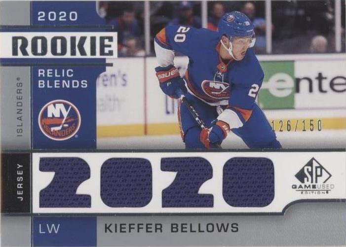 2020-21 Upper Deck SP Game Used - Rookie Relics Blends #RB-KB Kieffer Bellows /150 (MEM, RC) for ...