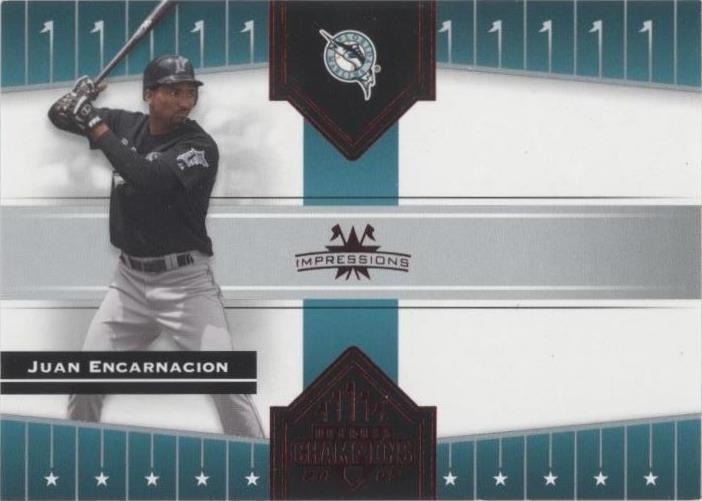 2005 Donruss Champions - Juan Encarnacion #288 Red Impressions /250 for ...