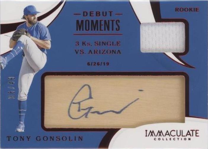 2020 Panini Immaculate Collection - Debut Moments Autograph Relics #DM ...