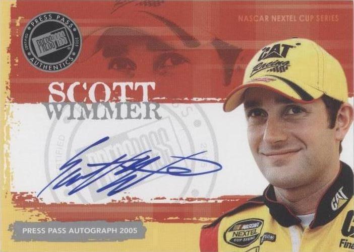 2005 Press Pass - Autographs Scott Wimmer (AU) for sale online | eBay