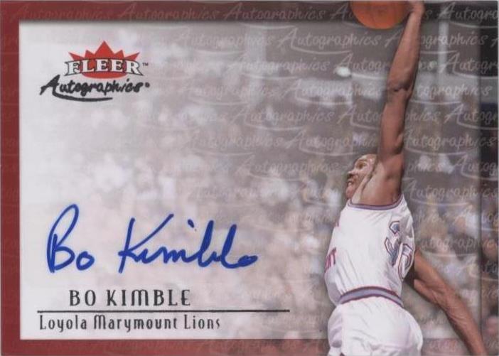 2013-14 Fleer Retro - 2000-01 Autographics #00AU-BK Bo Kimble (AU) for ...