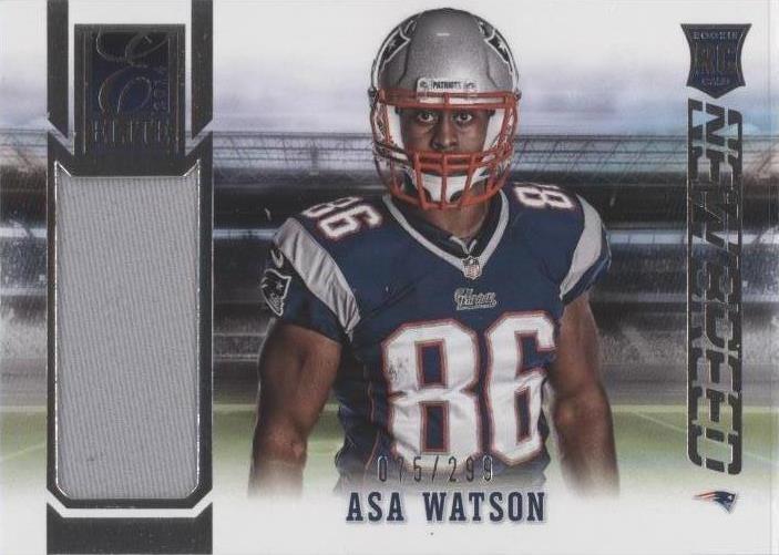 2014 Panini Elite - New Breed Materials Asa Watson #18 /299 (MEM, RC ...