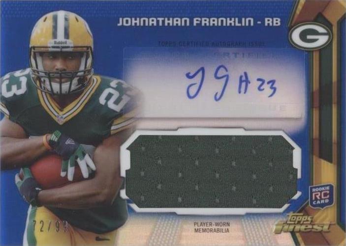 2013 Topps Finest - Autographed Jumbo Relic Blue Refractor #AJR-JF ...