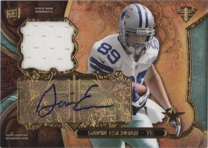 2013 Topps Triple Threads - Rookie Relics Autographs Gavin Escobar # ...