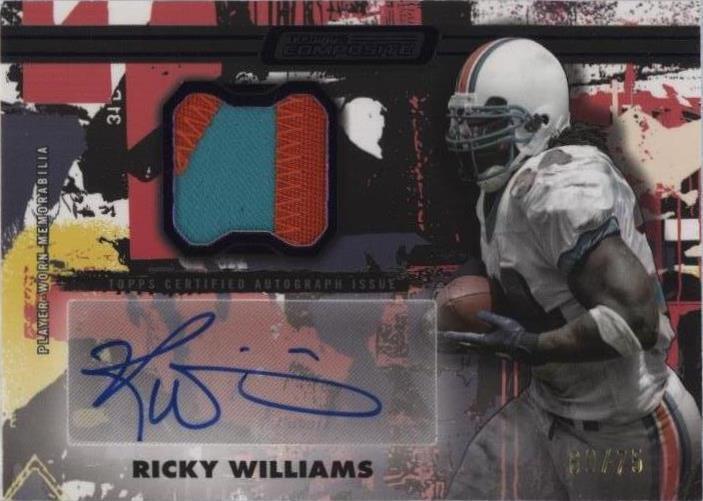 2023 Topps Composite - Patch Autographs Horizontal Ricky Williams #CPAH ...