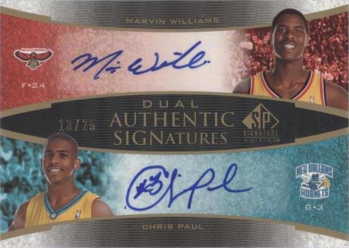 2005-06 SP Signature Edition - Dual Authentic Signatures #DS-WP Chris ...