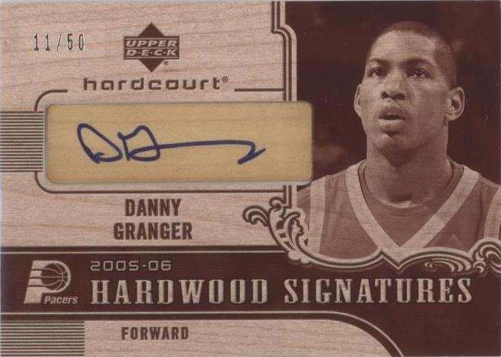 2005-06 Upper Deck Hardcourt - Hardwood Signatures #HW-DG Danny Granger ...