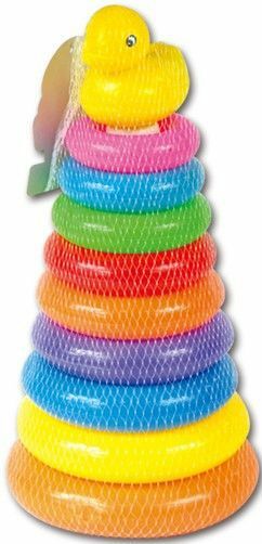 Piramide Ad Anelli Con Papera Gioco Giocattolo Bambini sar - DipaShop