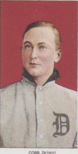 1988 CCC 1909-11 T206 Reprints - Portrait Red: Old Mill Back Ty Cobb ...