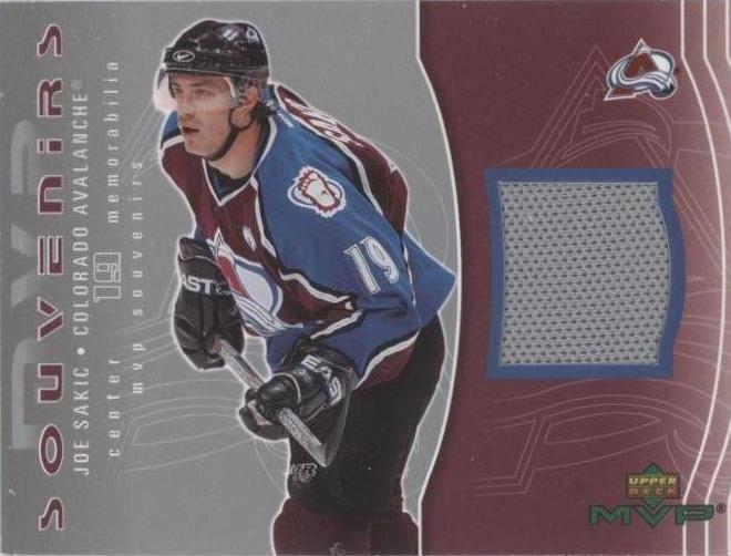 2003-04 Upper Deck MVP - Souvenirs Joe Sakic #S2 (MEM) for sale online ...