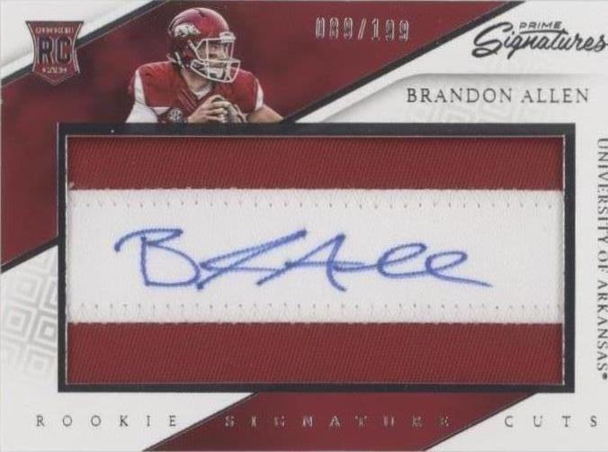 2016 Panini Prime Signatures - Rookie Signature Cuts #290 Brandon Allen ...