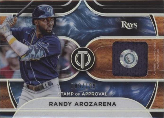 2022 Topps Tribute - Stamp of Approval Relics #SOA-RA Randy Arozarena ...