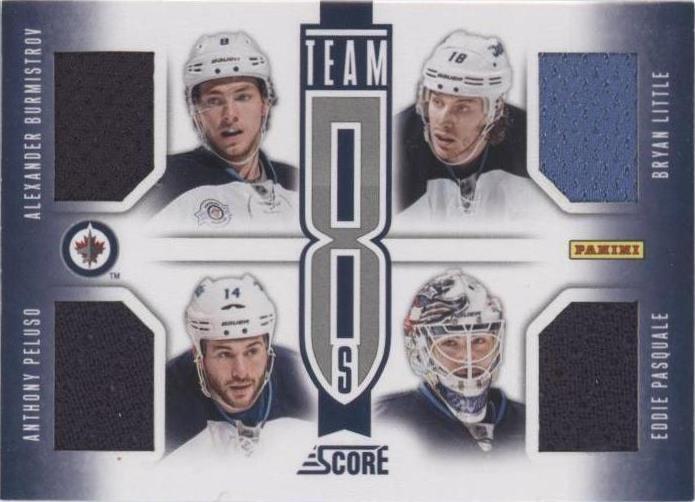 2013-14 Score - Team 8s Jerseys Ondrej Pavelec, Bryan Little, Zach ...