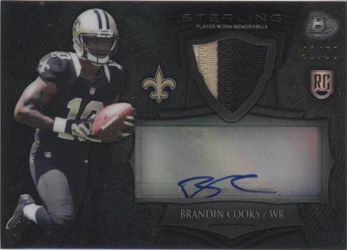 2014 Bowman Sterling - Autograph Rookie Relics Brandin Cooks #BSAR-BC ...