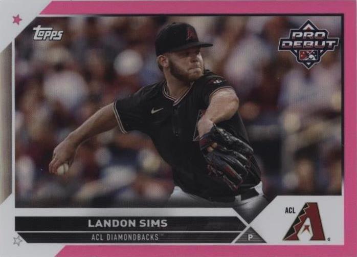 2023 Topps Pro Debut - Landon Sims #PD-100 Fuchsia Foil /199 (RC) for ...