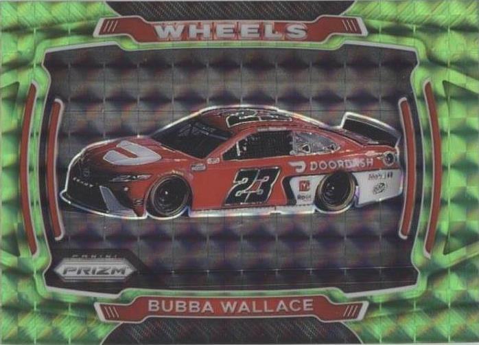 2021 Panini Prizm - Wheels Reactive Green Prizm #64 Bubba Wallace for sale online | eBay
